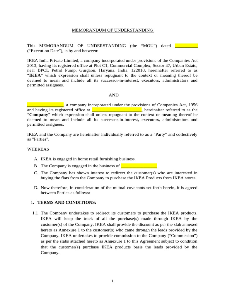 Standard Builder Lead MOU 2025 | PDF | Arbitration | Private Law
