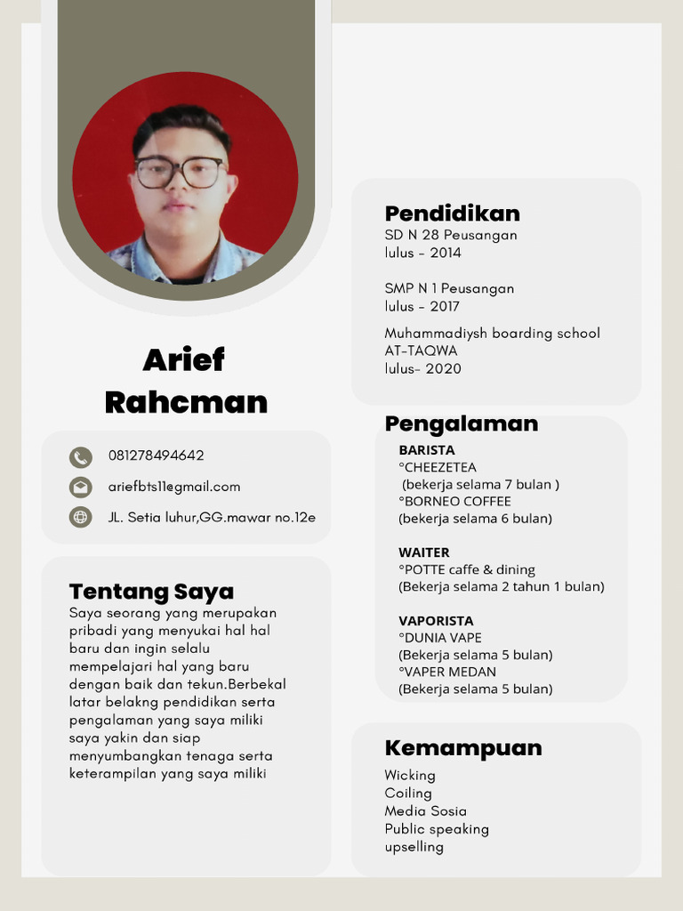 Cv arief ejm | PDF