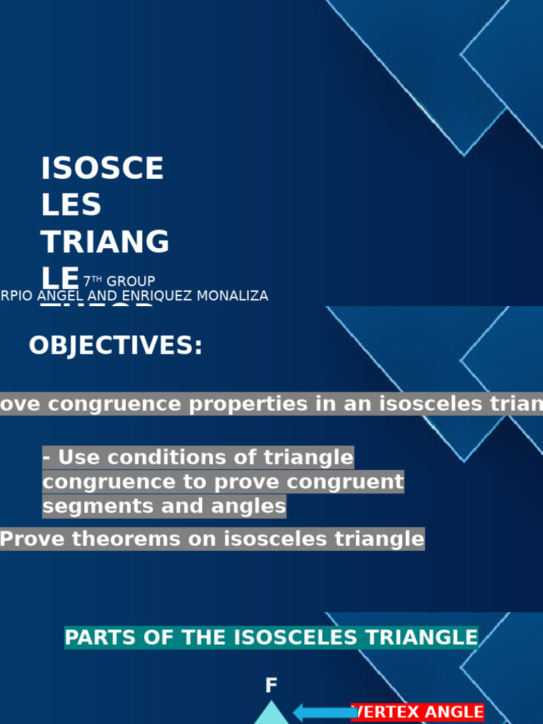 Angel Isosceles Triangle Theorem V2 | PDF | Triangle | Euclidean Plane ...