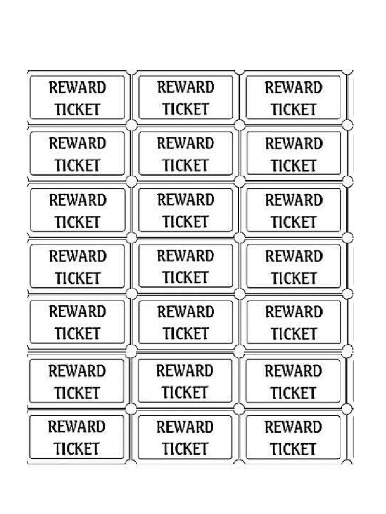 Reward Ticket | PDF