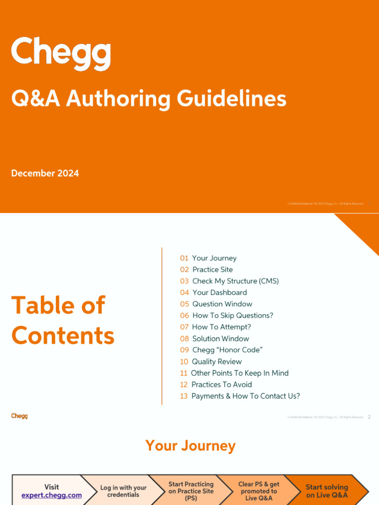 Chegg Authoring Guidelines (December 2024) | PDF