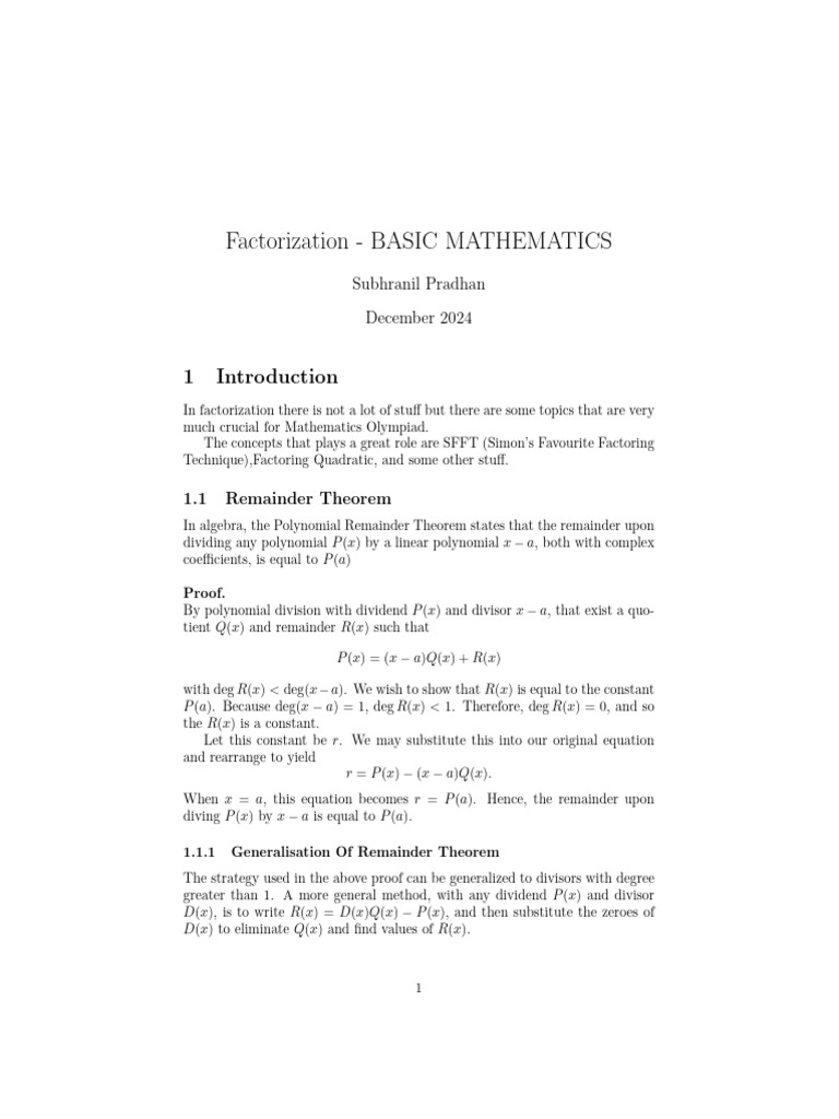 Factorization_Basic_Matematics____HANDOUTS___Subhranil_Pradhan (1 ...