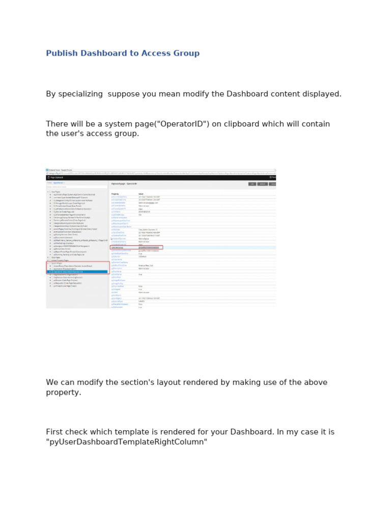 Pega Publish Dashboard To Access Groups | PDF