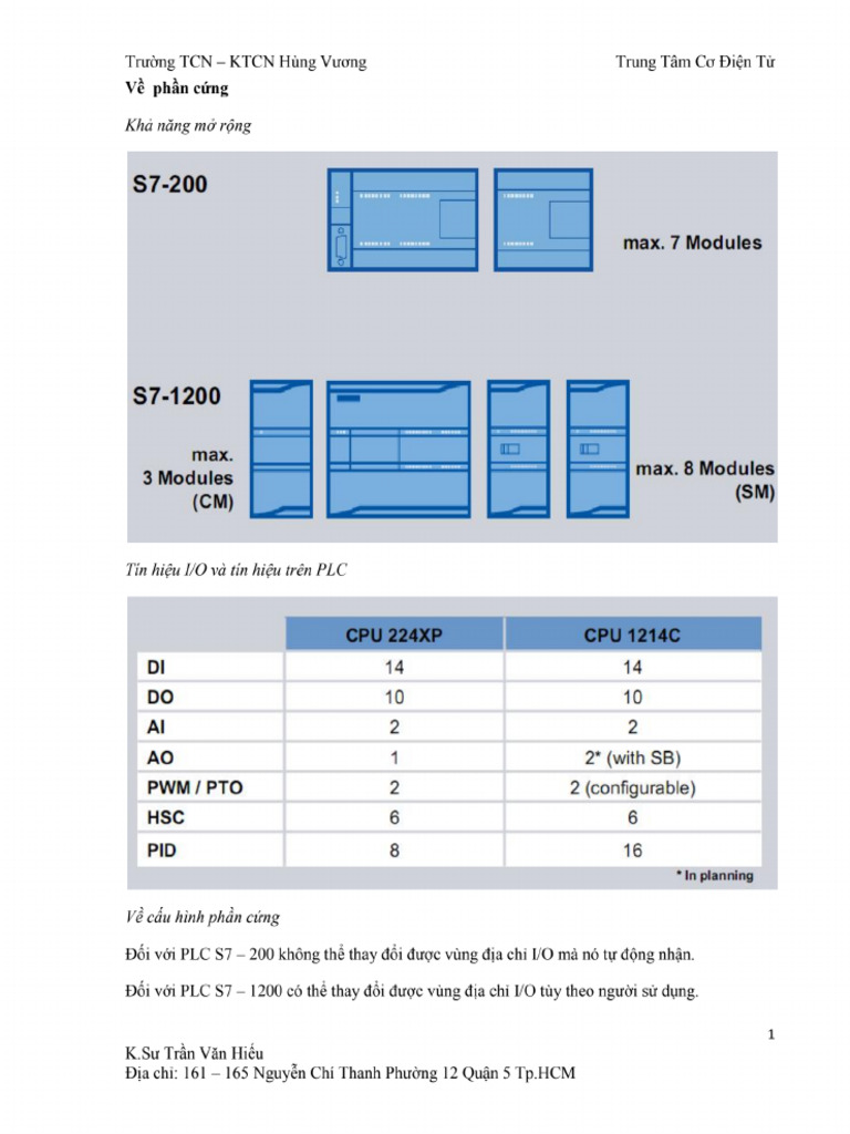 Uu Diem Cua PLC S7-1200 Voi S7-200 | PDF