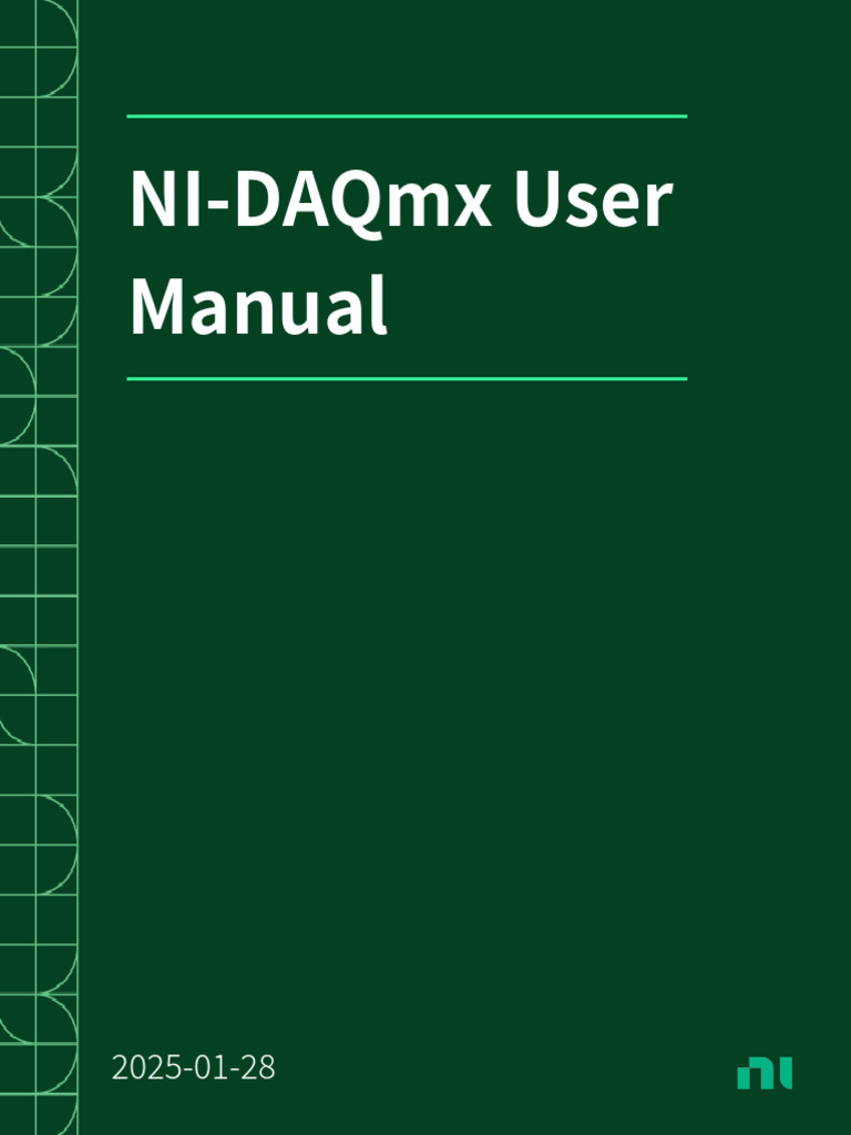 Ni Daqmx - User - Manual - 2025 01 28 08 56 18 | PDF | Input/Output ...