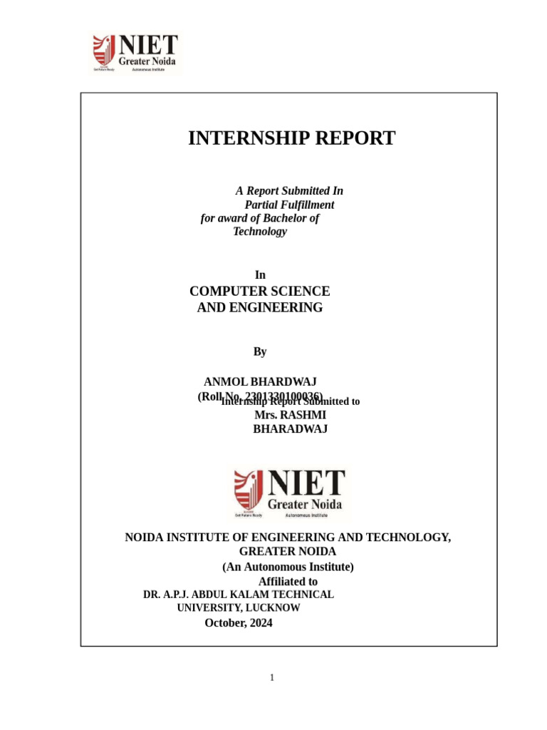 ANMOL_BHARDWAJ_INTERNSHIP_REPORT[1] | PDF | Python (Programming Language) | Web Development