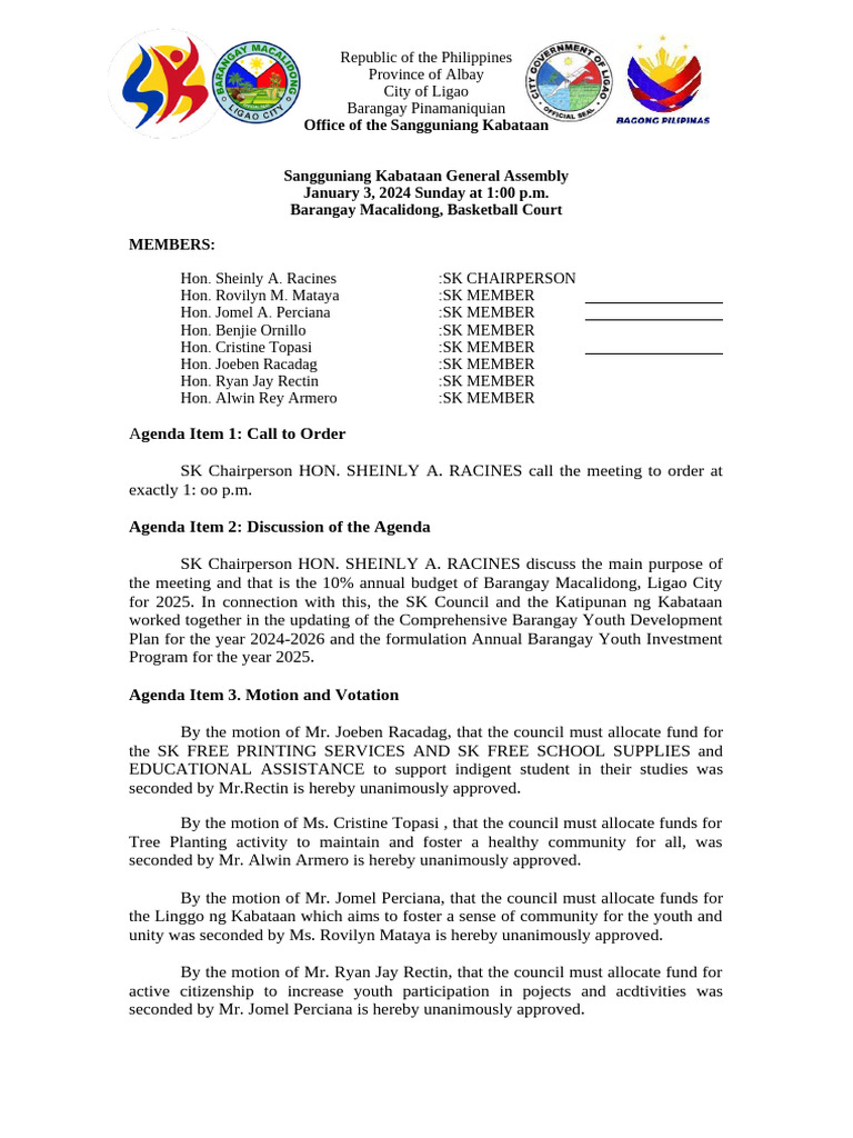 KK ASSEMBLY | PDF | Youth | Youth Organizations