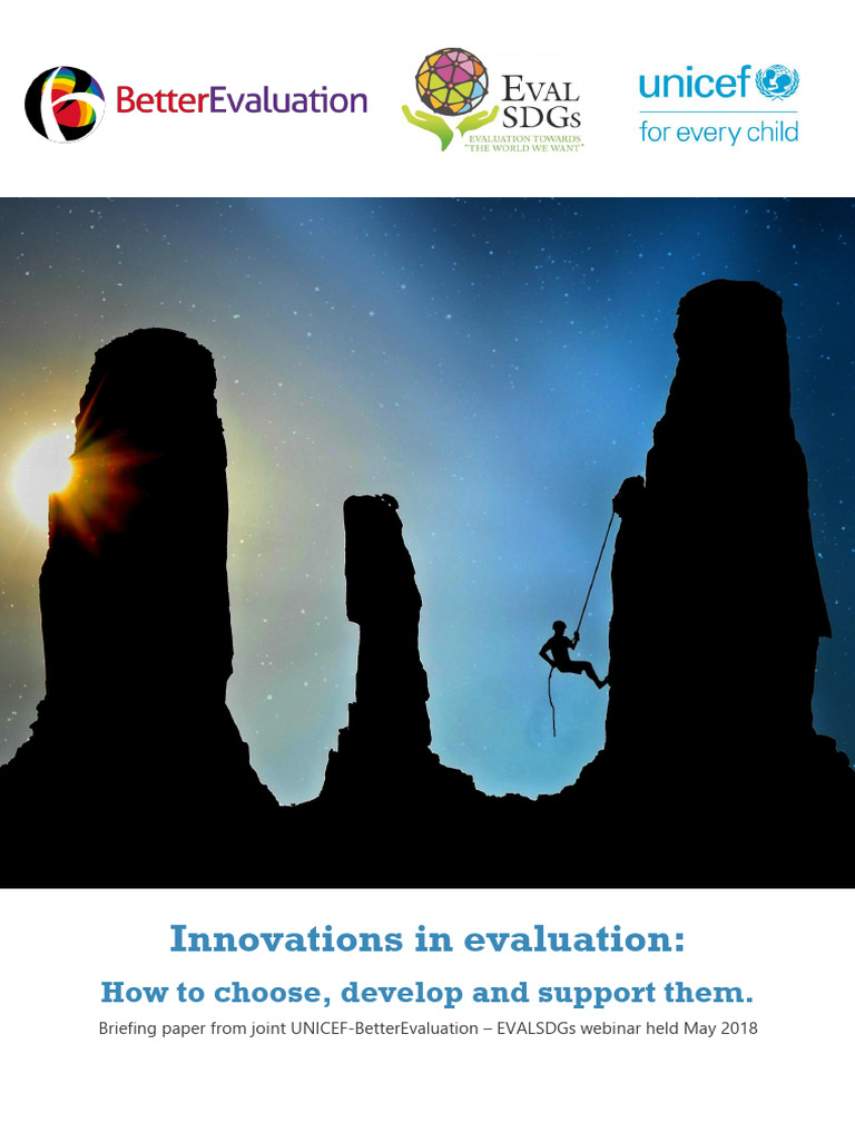 Innovations in Evaluation - BetterEvaluation UNICEF EvalSDGs | PDF ...