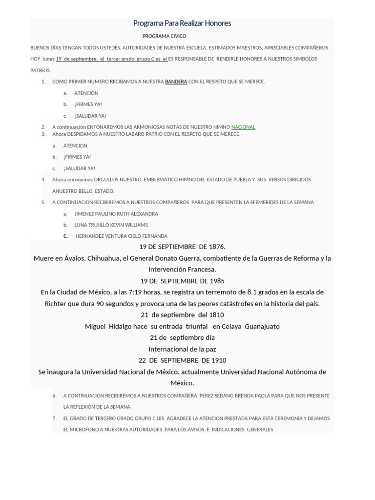 programa-para-realizar-honores | PDF | Amor