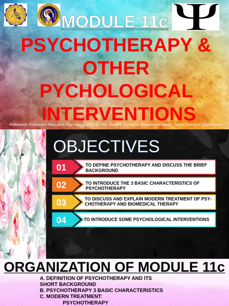 Module 11c - Psychotherapy and Other Psychological Interventions | PDF ...
