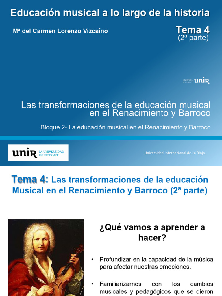Tema 4 (2 Parte) (27-11-2024) | PDF | Barroco | Maestros