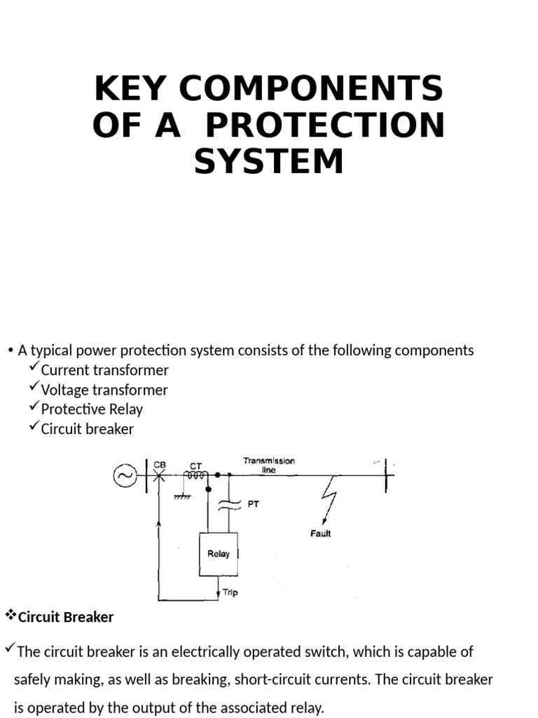 LECTURE 2 - Key Components of Protection System_CB,VT Adn CT | PDF ...
