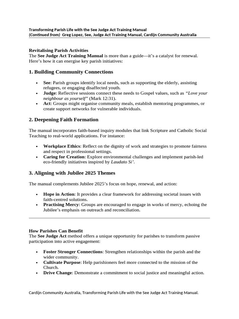 From - Revitalising Parish Activities_Transforming_Parish_Life with the ...