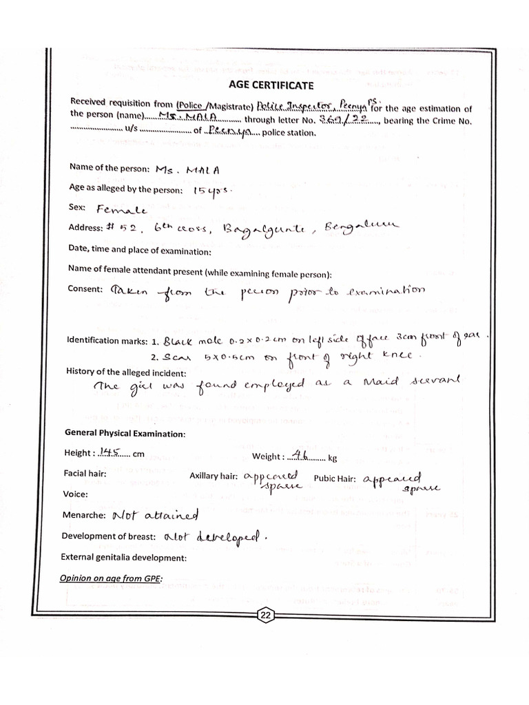 Age Certificate | PDF