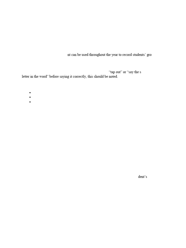 High-Frequency Word Assessment Guide | PDF | Psycholinguistics ...