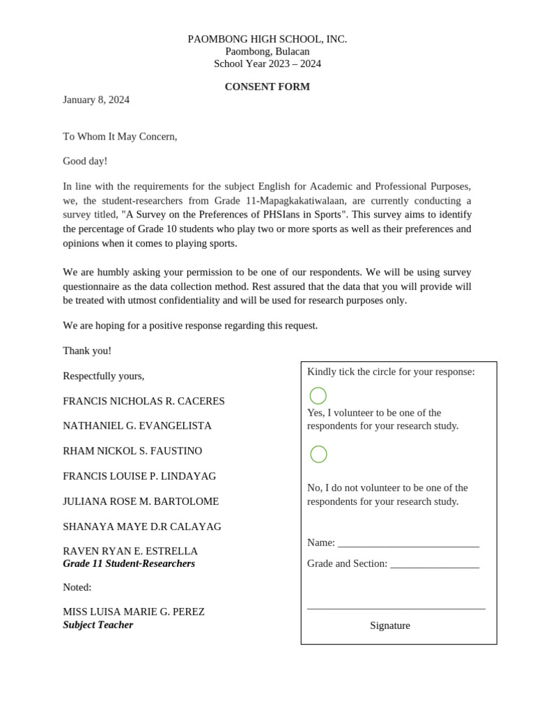 Consent Form Checked | PDF