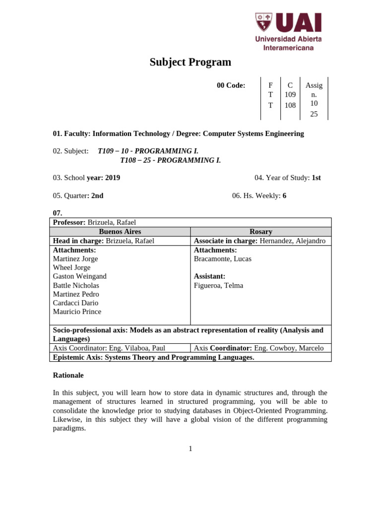 programming 1 | PDF | Computer Programming | Programming Paradigms programming 1 | PDF | Computer Programming | Programming Paradigms