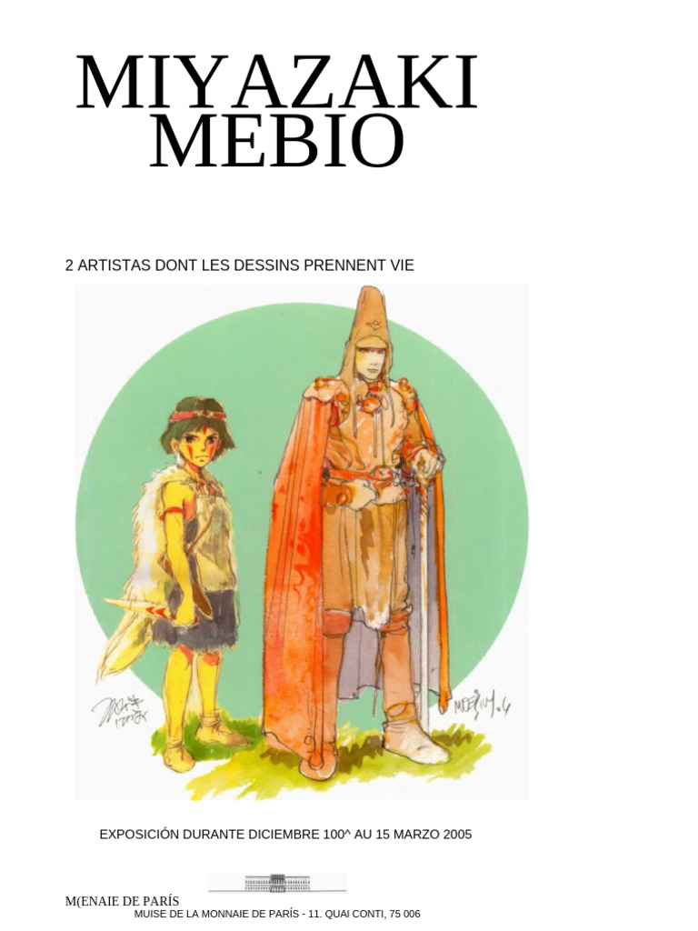 Catálogo de La Exposición Miyazaki-Moebius | PDF