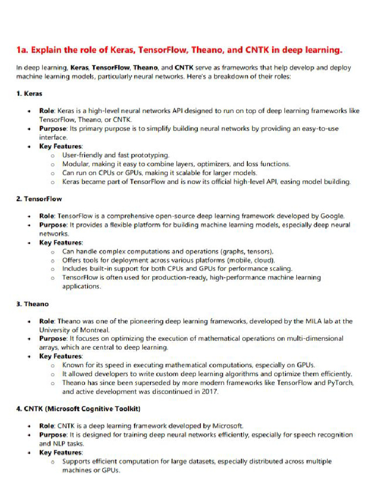 DL Unit 3 Important Questions and Answers PDF .. - 1 | PDF