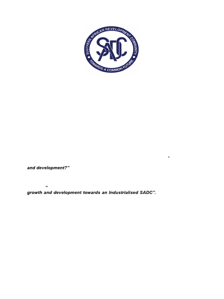 SADC 2025 Secondary School Essay Competition | PDF | Southern Africa ...
