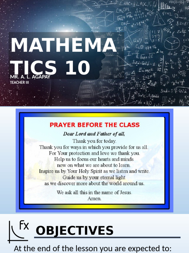 Math 10 Lesson 1 (Sequence) | PDF | Sequence | Mathematics