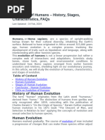 Investigatory Project | PDF | Homo | Human Evolution