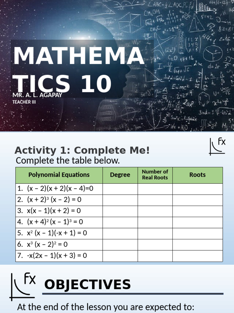 Math 10 Lesson 1 (Polynomial Functions) | PDF | Polynomial | Function (Mathematics)