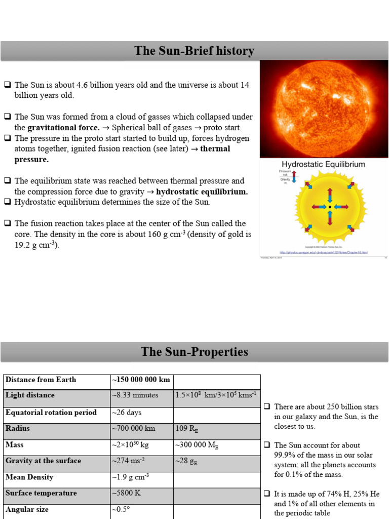 Slide Set 1 Intro To Sun | PDF | Electromagnetic Radiation | Electromagnetic Spectrum