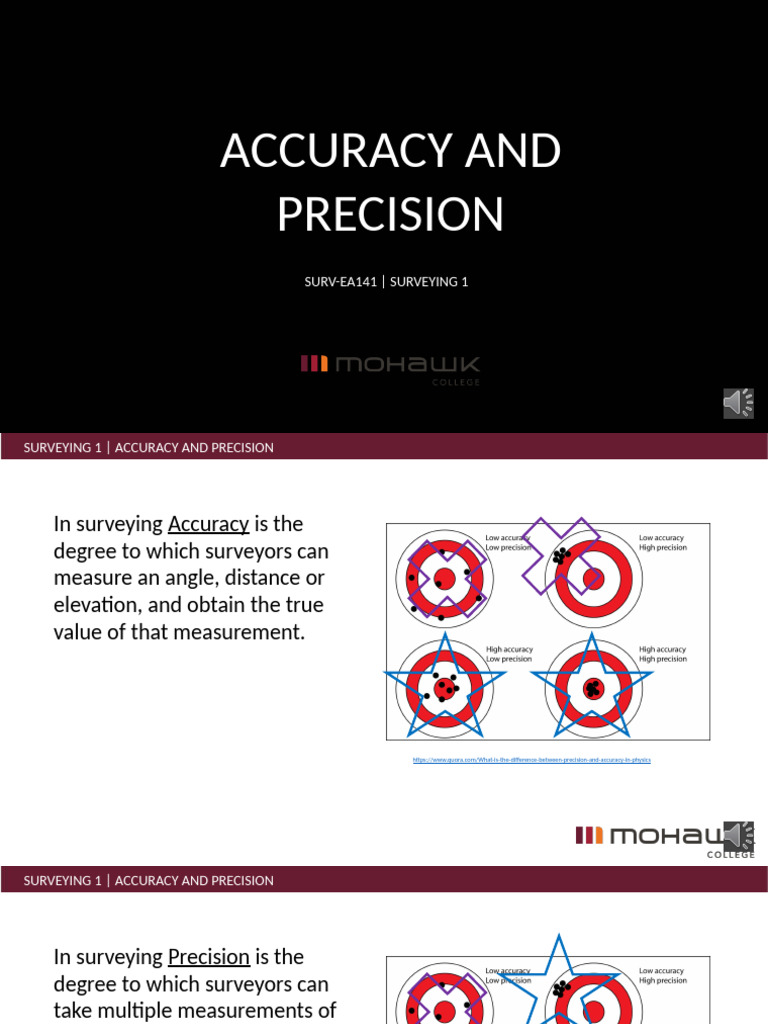 Accuracy and Precision | PDF | Surveying | Accuracy And Precision