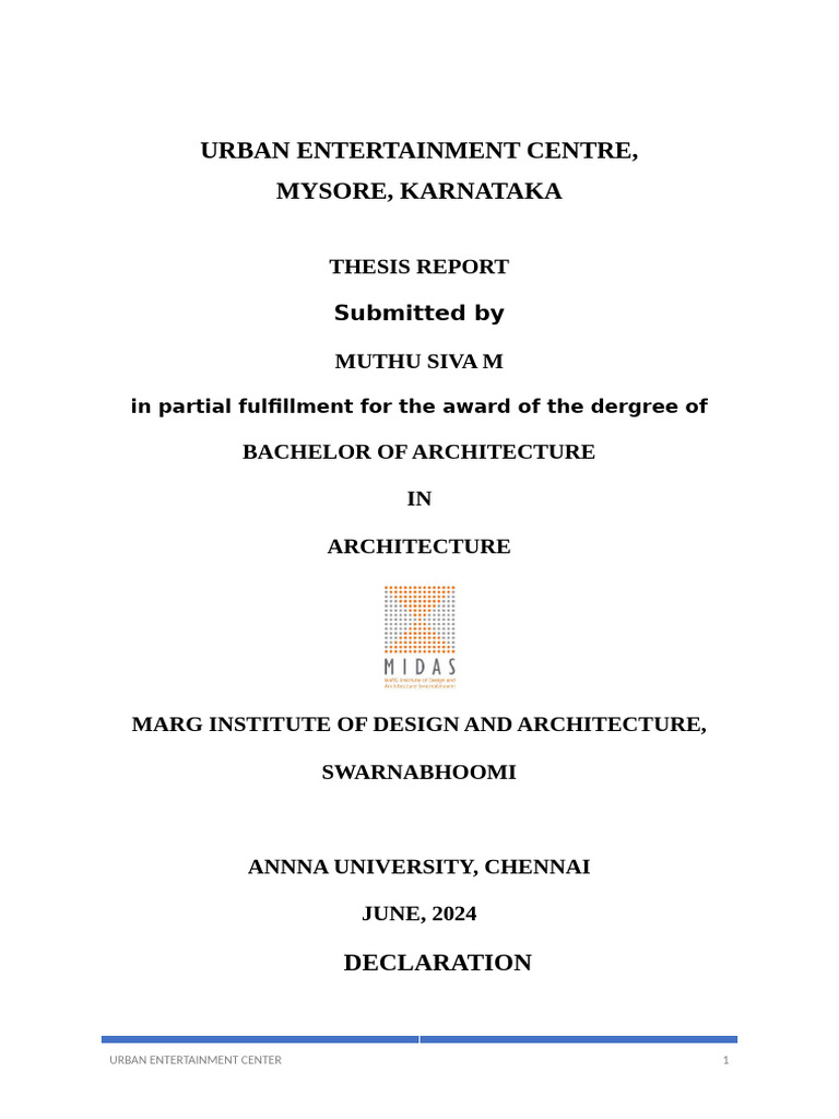 Urban Entertainment Centre | PDF | Entertainment | Accessibility