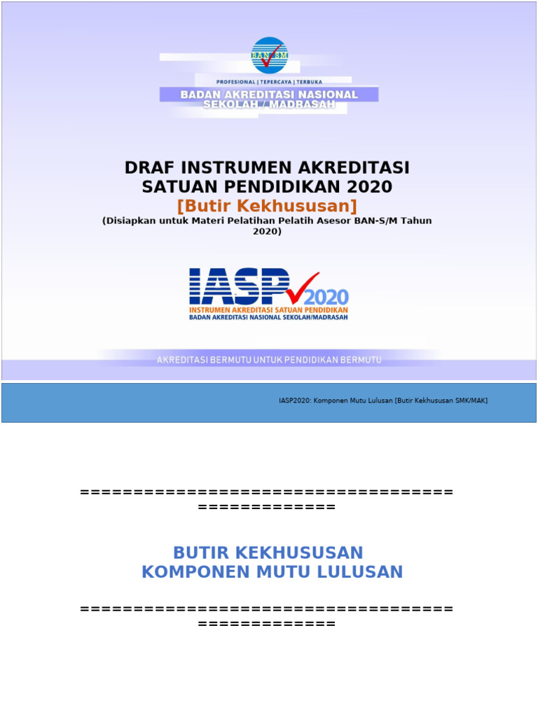4. Draf IASP2020 untuk PPA (Butir Kekhususan) yunia | PDF
