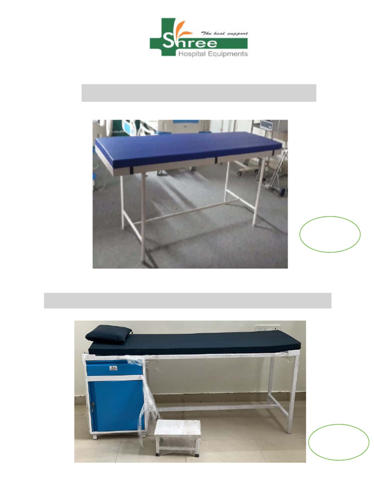 Examination Tables and Prices List | PDF