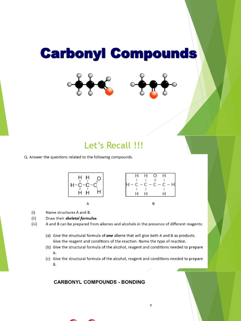 Understanding Carbonyl Compounds | PDF | Aldehyde | Ketone