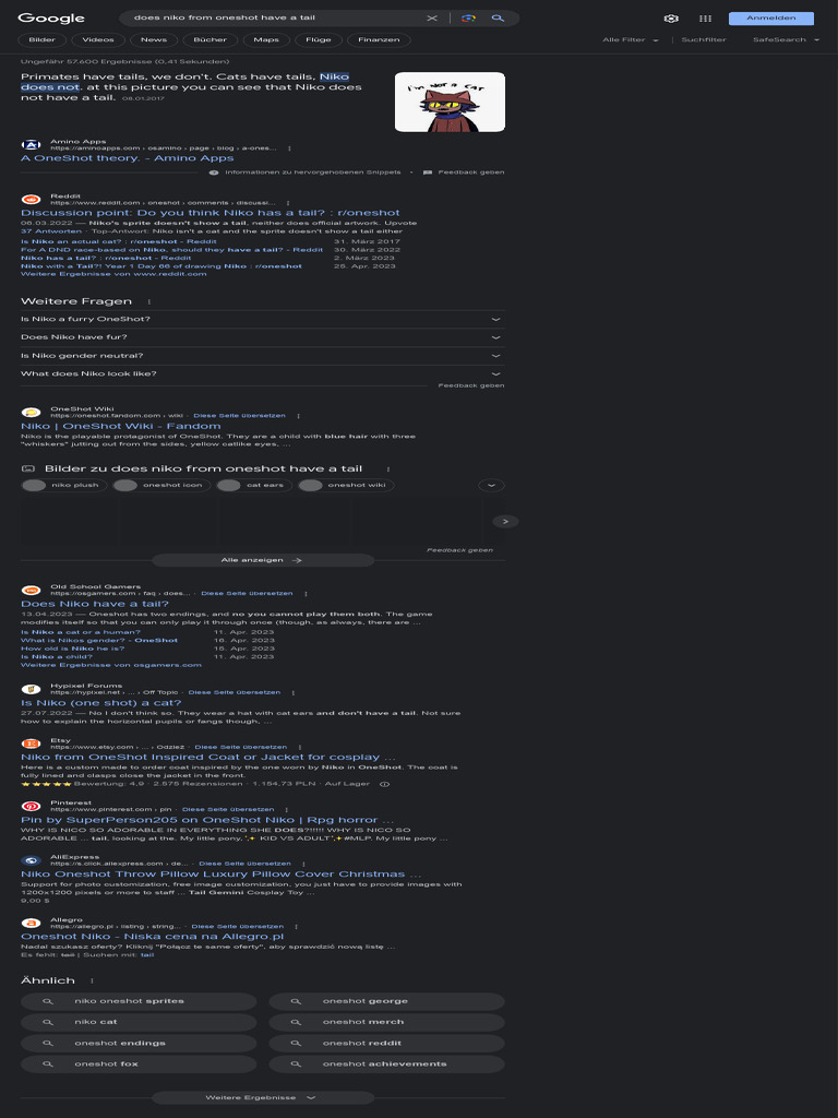 Does Niko From Oneshot Have A Tail - Google Suche | PDF | Video Games