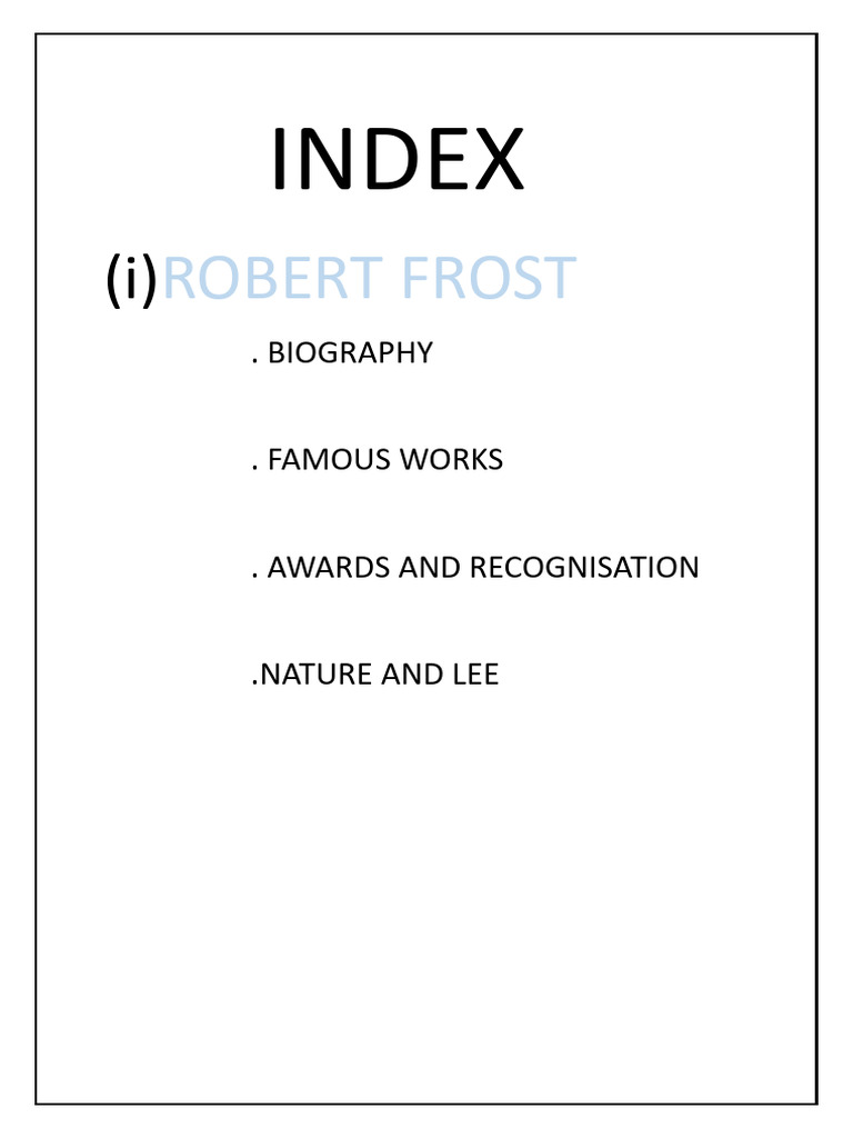 Robert Frost Pdf Poetry American Poetry