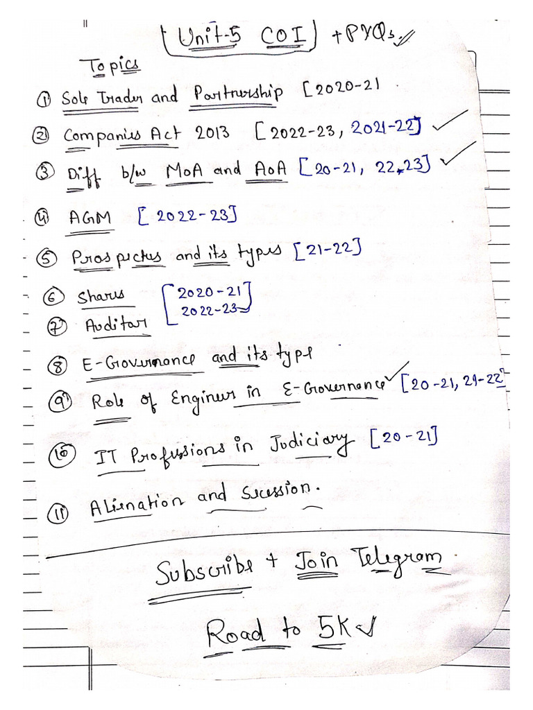 Unit 5 One Shot COI by Multi Atoms | PDF