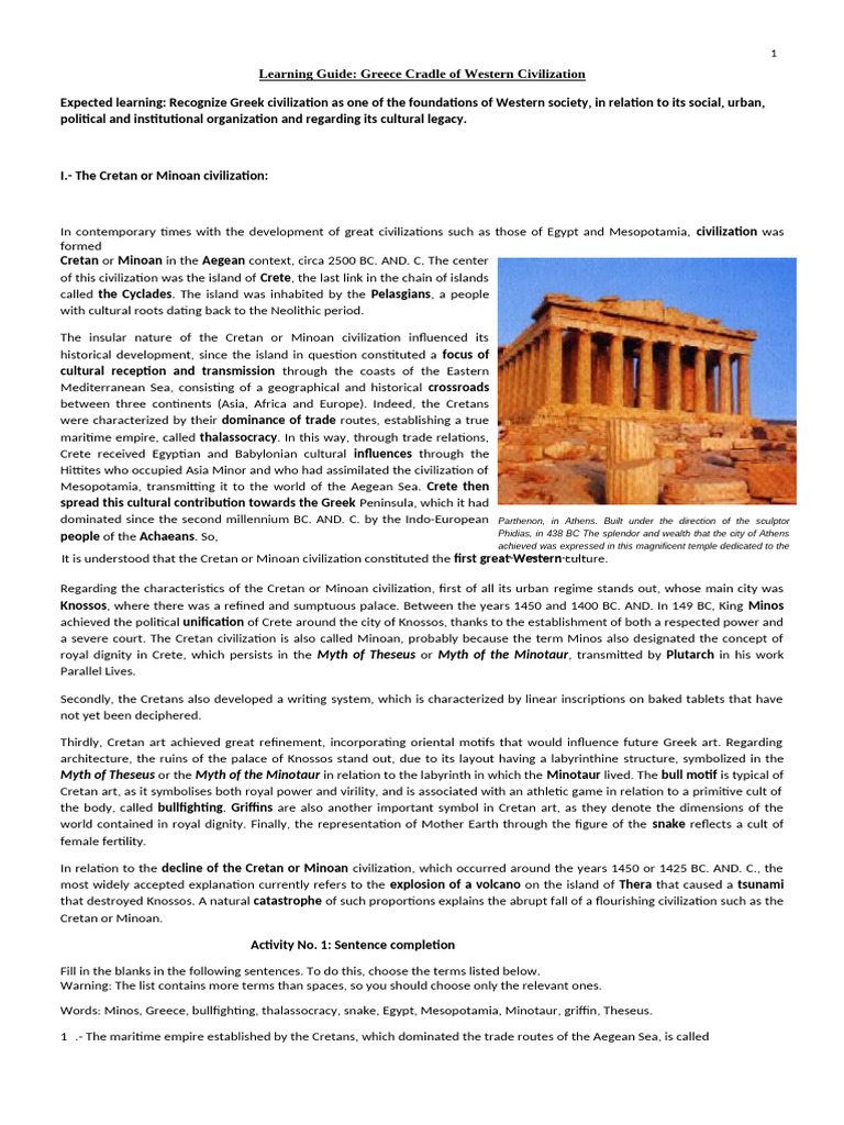 Guide To Greece: Cradle of Western Civilization | PDF | Peloponnesian ...