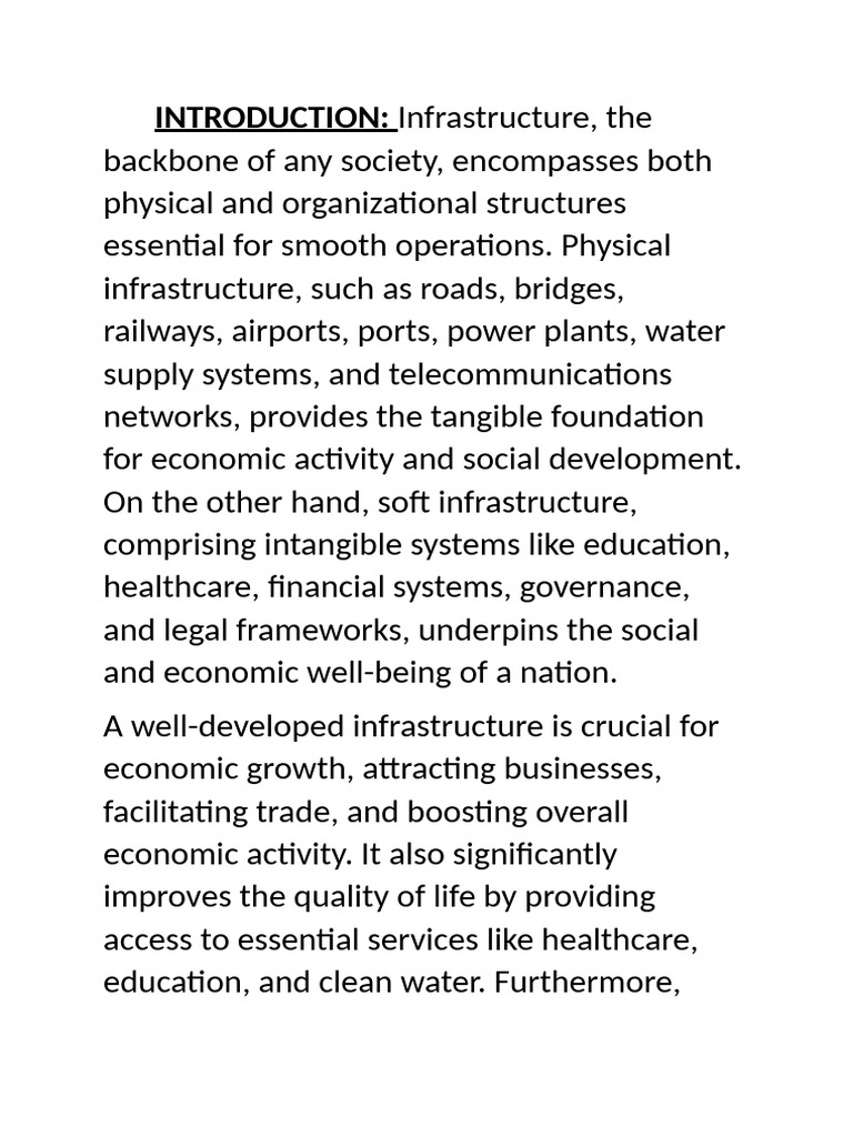 Infrastructure | PDF | Infrastructure | Sustainability