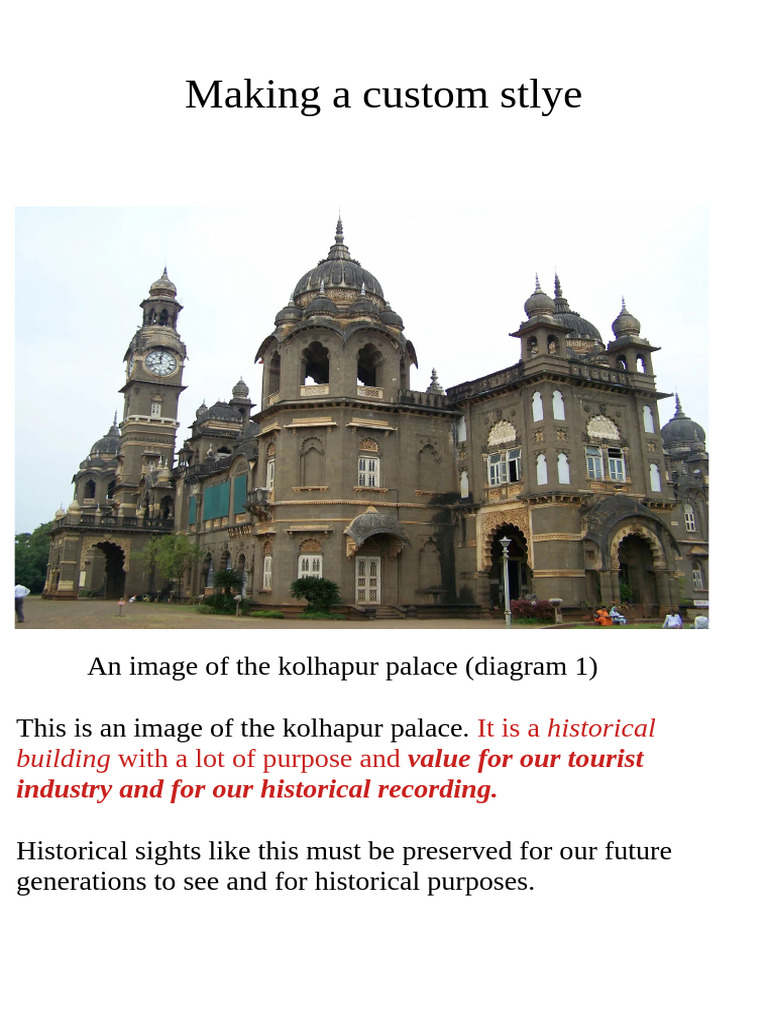Preserving Kolhapur Palace | PDF
