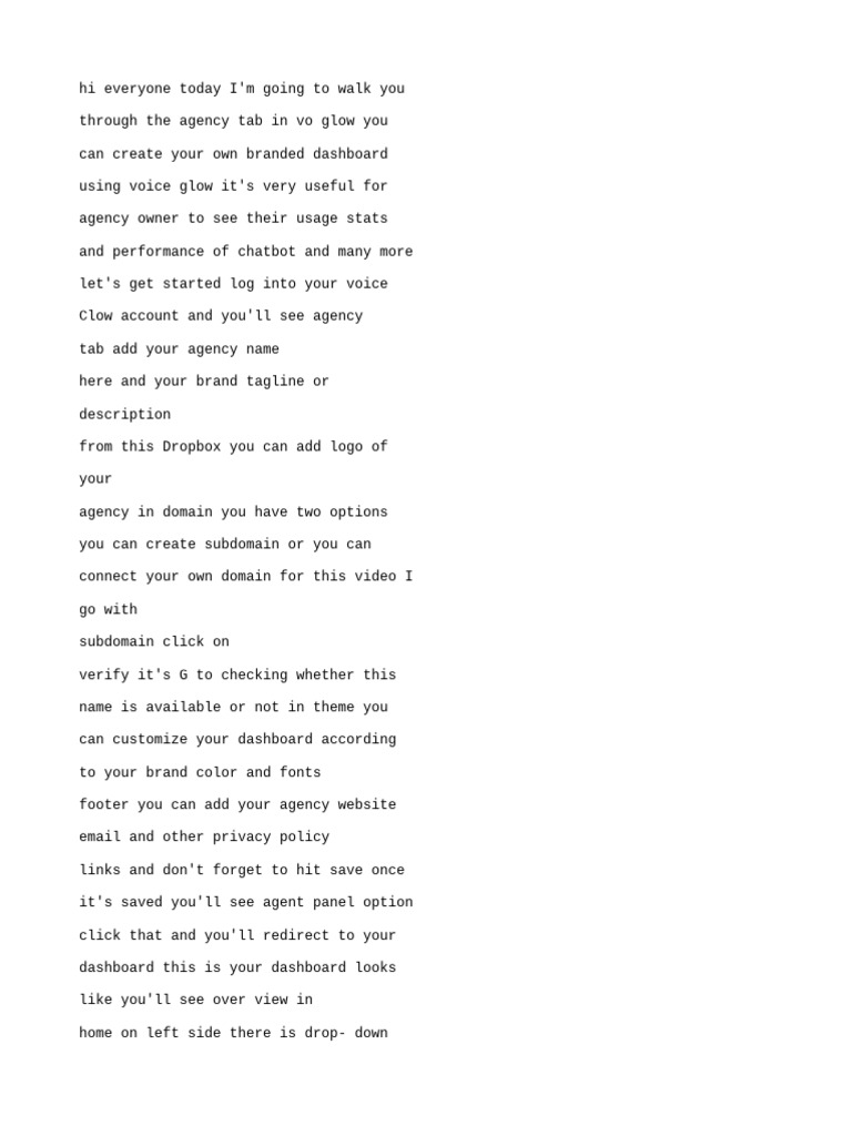 White-Label Dashboard For Voiceflow Chatbots (Analytics, Transcripts ...