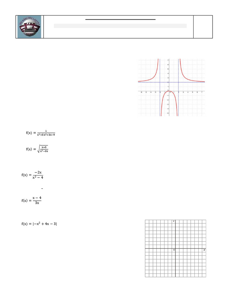 REPASO 2º EXAMEN (FUNCIONES) | PDF