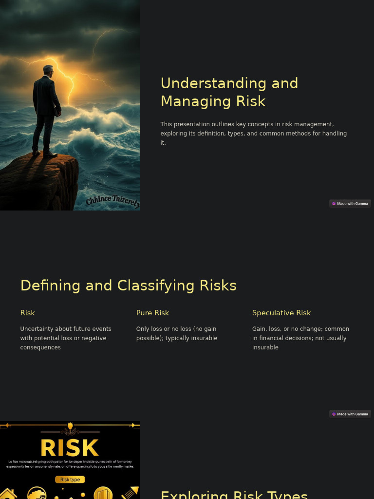 Understanding and Managing Risk | PDF