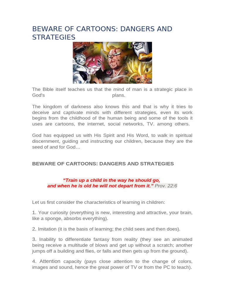 Be Careful With The Cartoons. | PDF | Violence | Demons