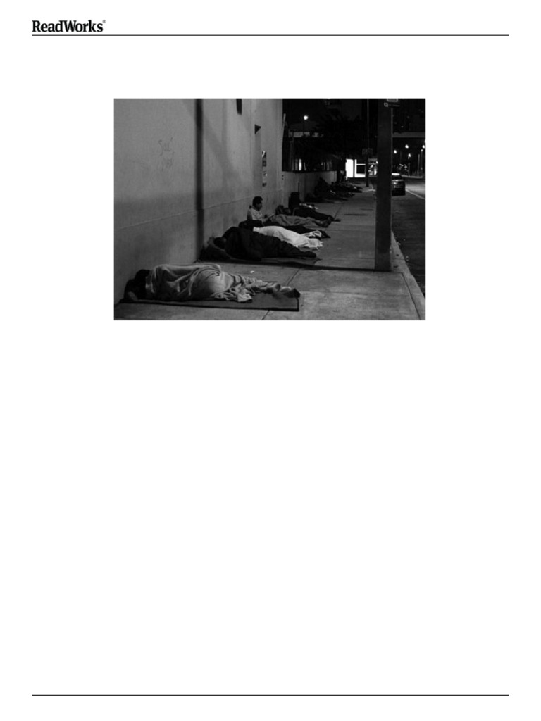 Homelessness Assignment | PDF | Homelessness | Affordable Housing