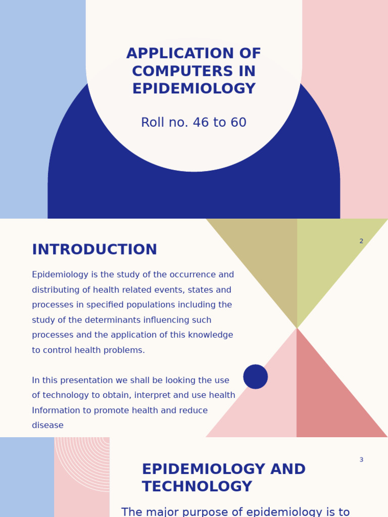 Application of Computers in Epidemiology | PDF