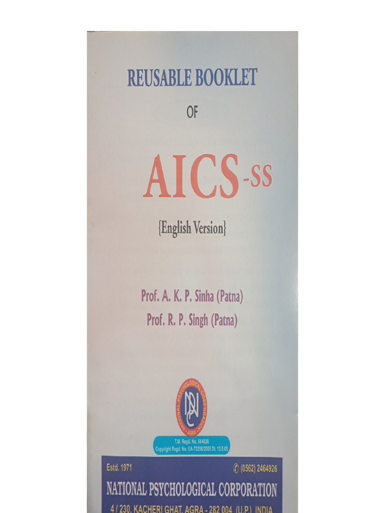 AICS Booklet | PDF