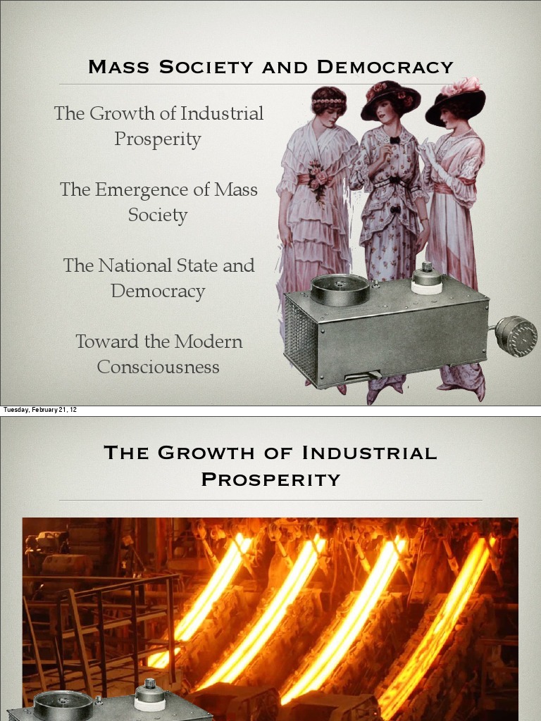 Mass Society's Impact on Democracy | PDF | Socialism | German Empire