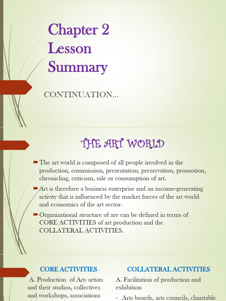 CHAPTER 2 Continuation 1 | PDF | Museum | The Arts
