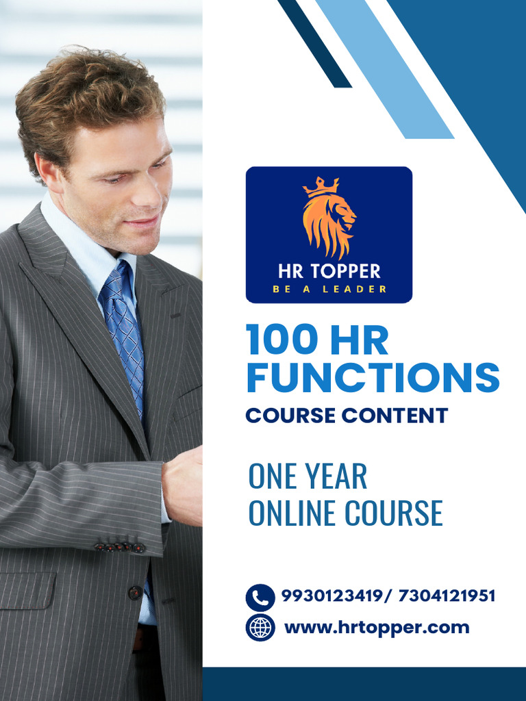 100 HR Functions Course Content | PDF | Recruitment | Payroll