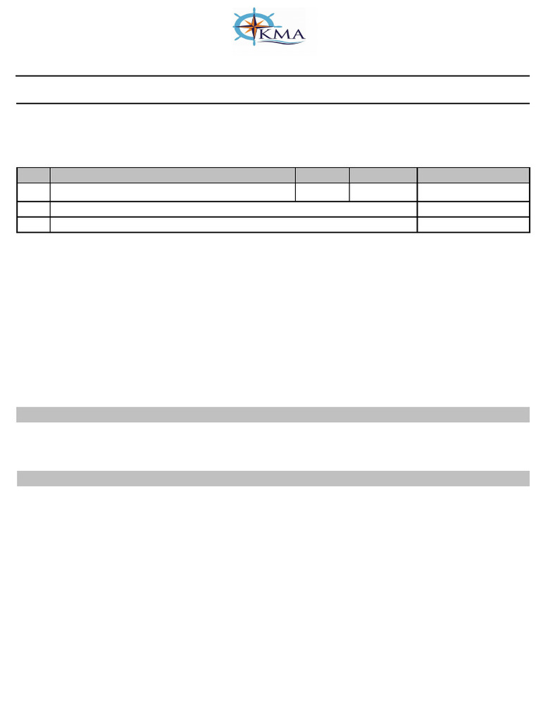 Kenya Maritime Authority: Proforma Invoice | PDF